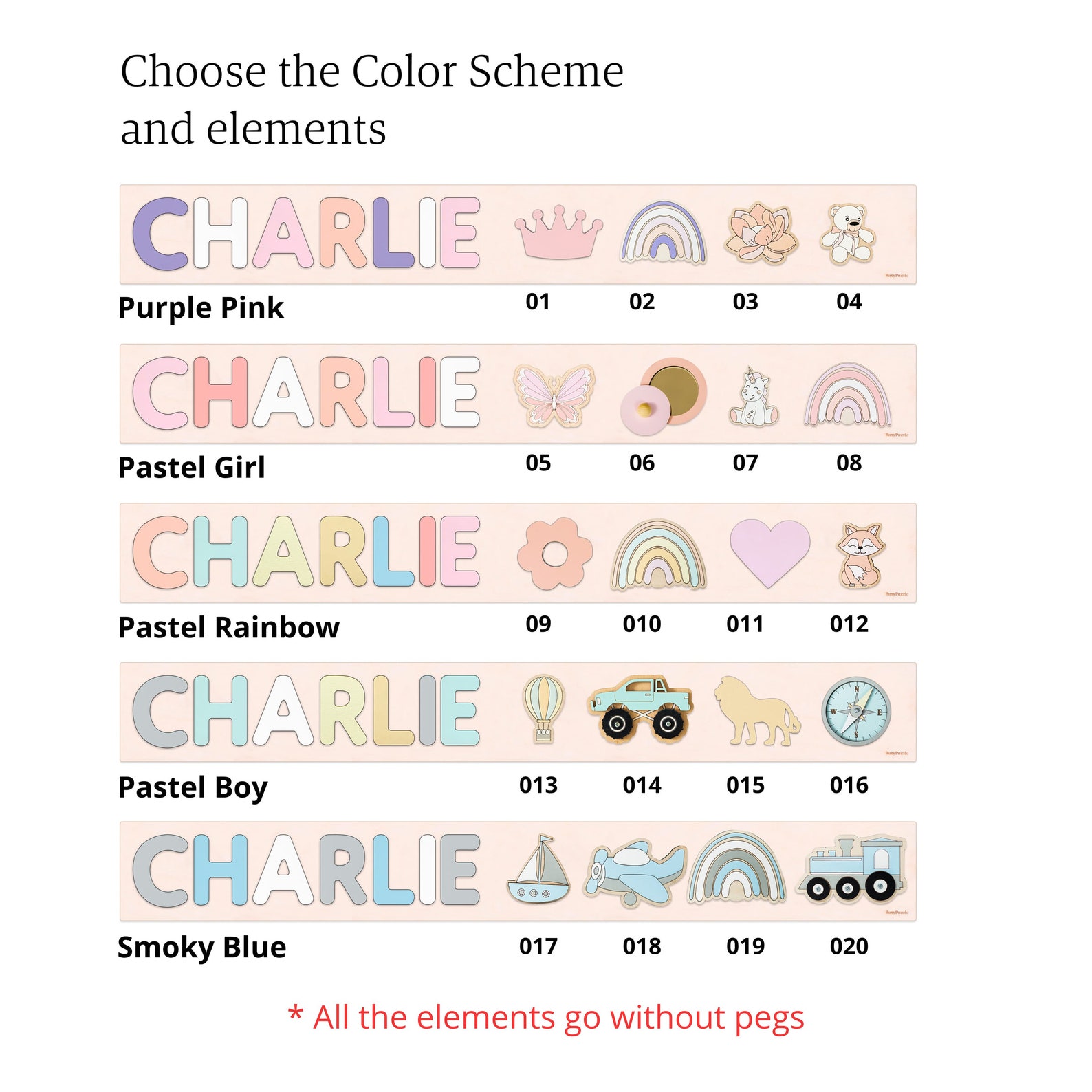 Rainbow Name Puzzle Gift for 1st 2nd 3rd Birthday Baby - Etsy