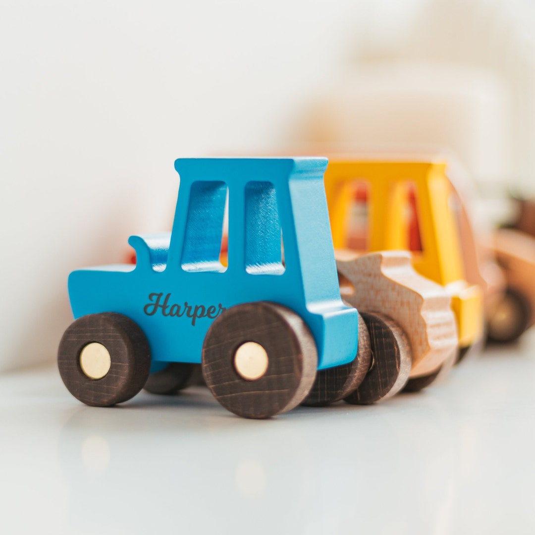 Wooden Name Cars Baby Boy Birthday Gift Christmas Custom Toy Cars With ...