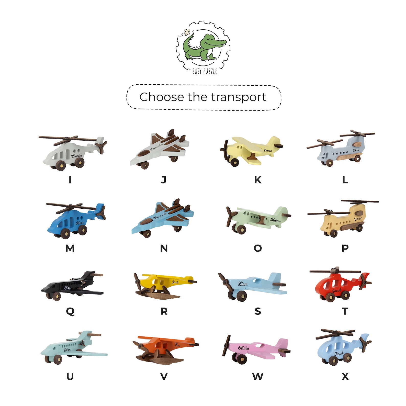 Colored Airplane Cake Topper Personalized 1st Birthday Gift Wooden ...