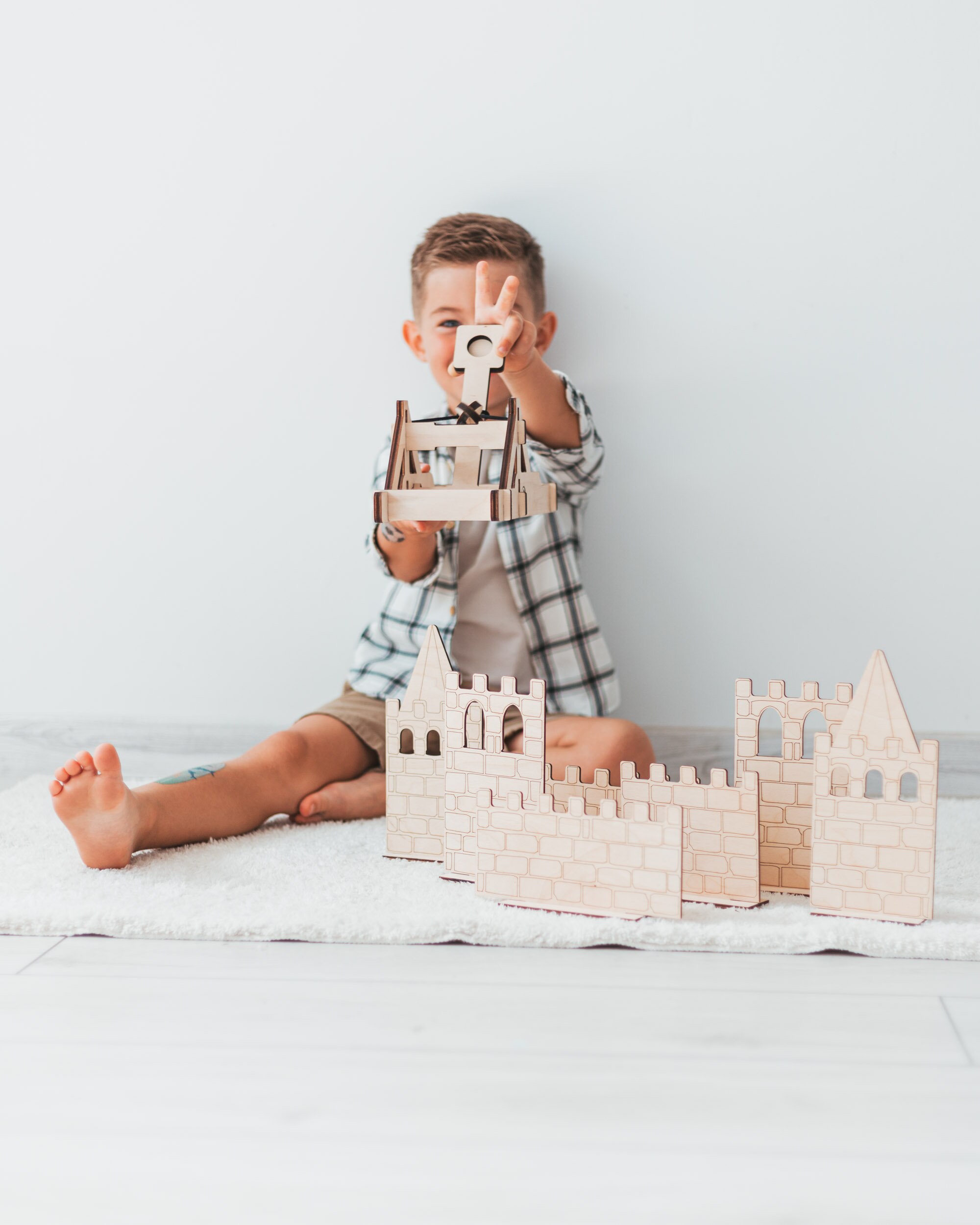 Wooden Toy Catapult Handmade Child's Toy Kids | Etsy