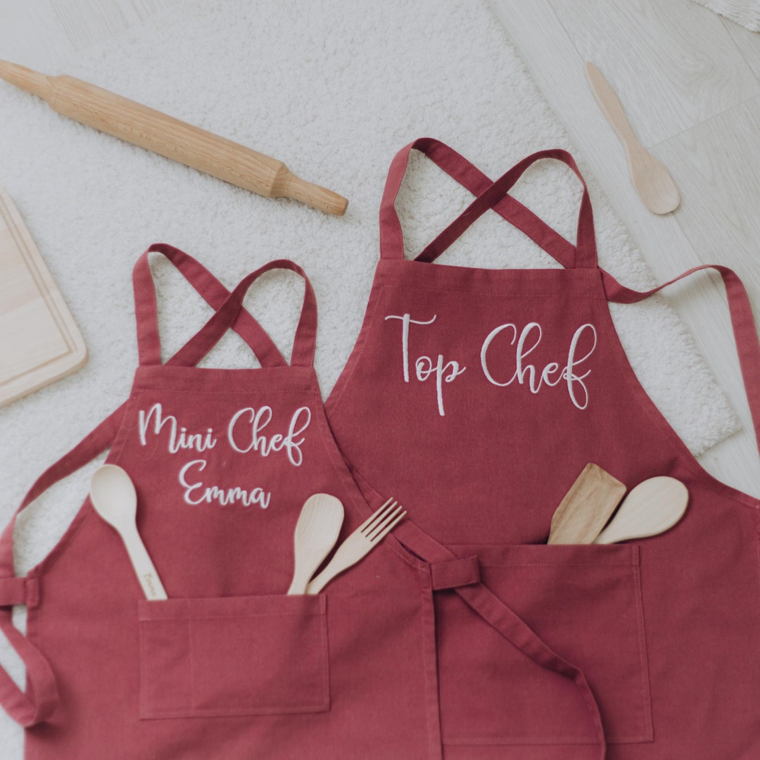 Personalized Kids Apron Customized Apron Cooking Apron for Girl and ...