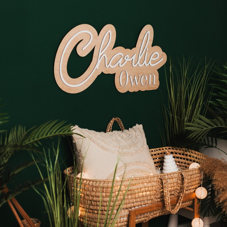 Baby Boy Name Sign Custom Nursery Name Sign Wooden Kids Room - Etsy