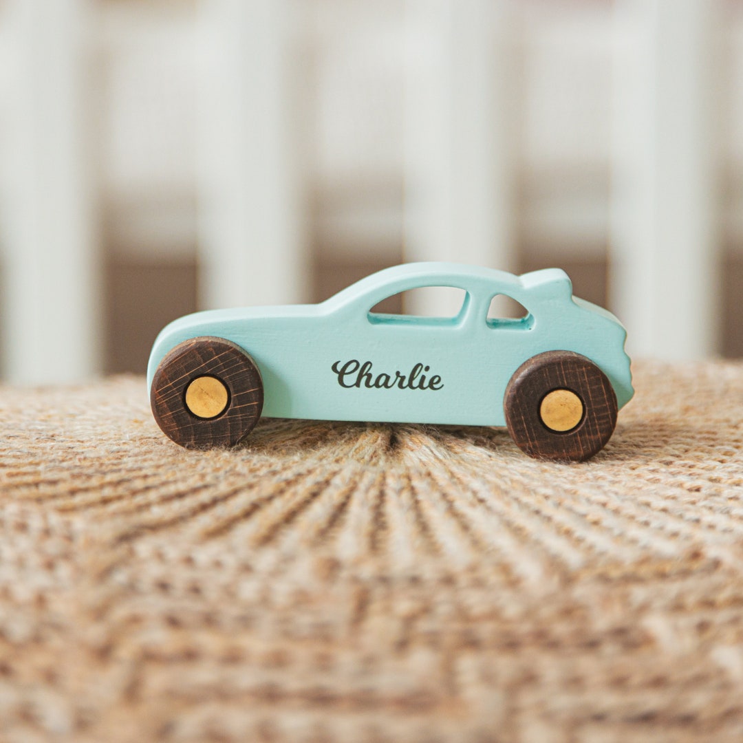 Personalized Wooden Car Toy for Boys Cars With Names Gift for Grandson ...