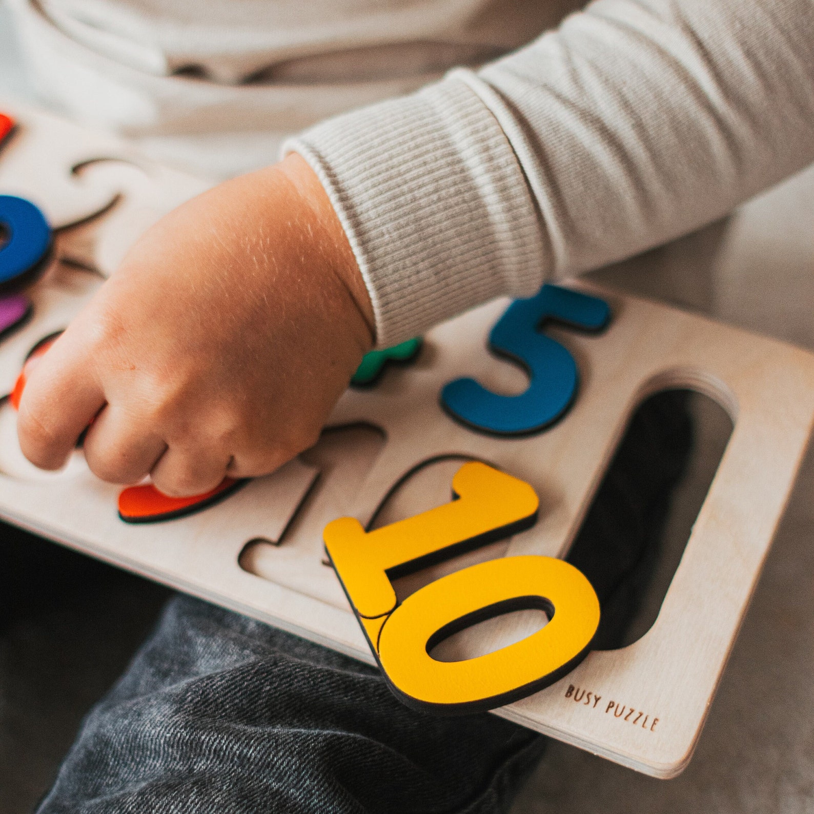 Rainbow Numbers Puzzle by Busypuzzle | Etsy