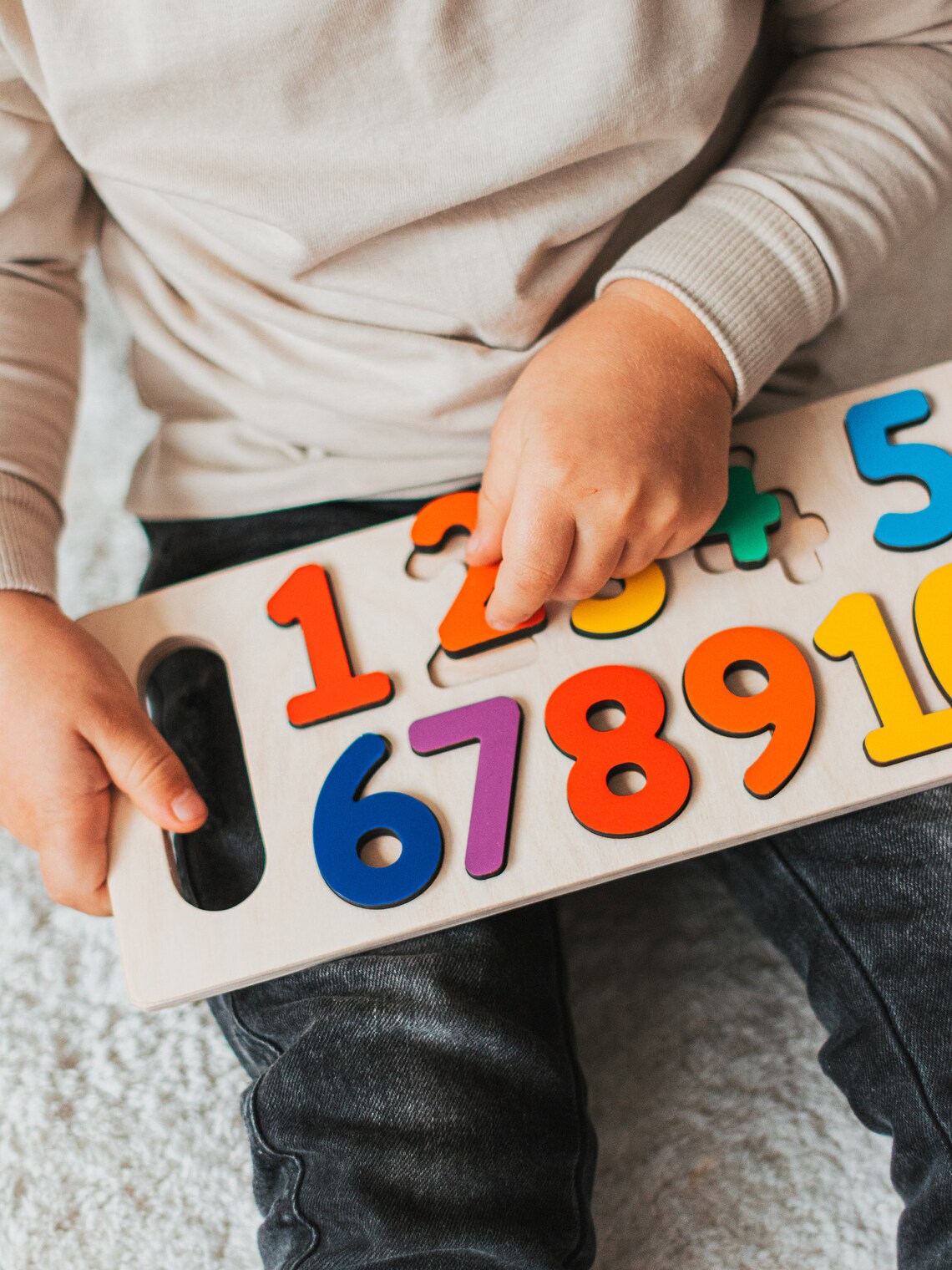 Rainbow Numbers Puzzle by BusyPuzzle | Etsy