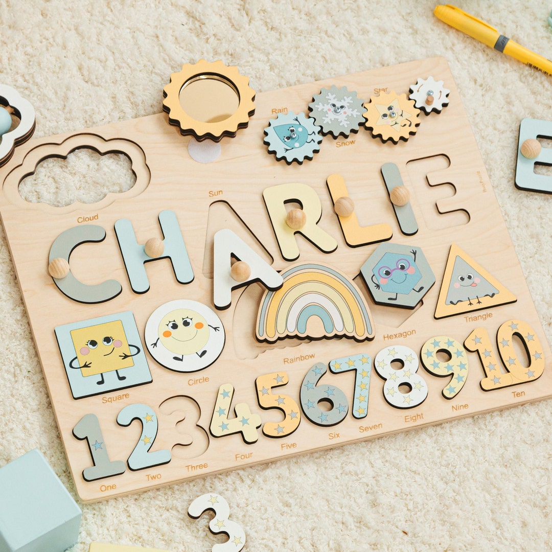 Cute Busy Board Montessori Board for Kids Busy Board With Numbers ...