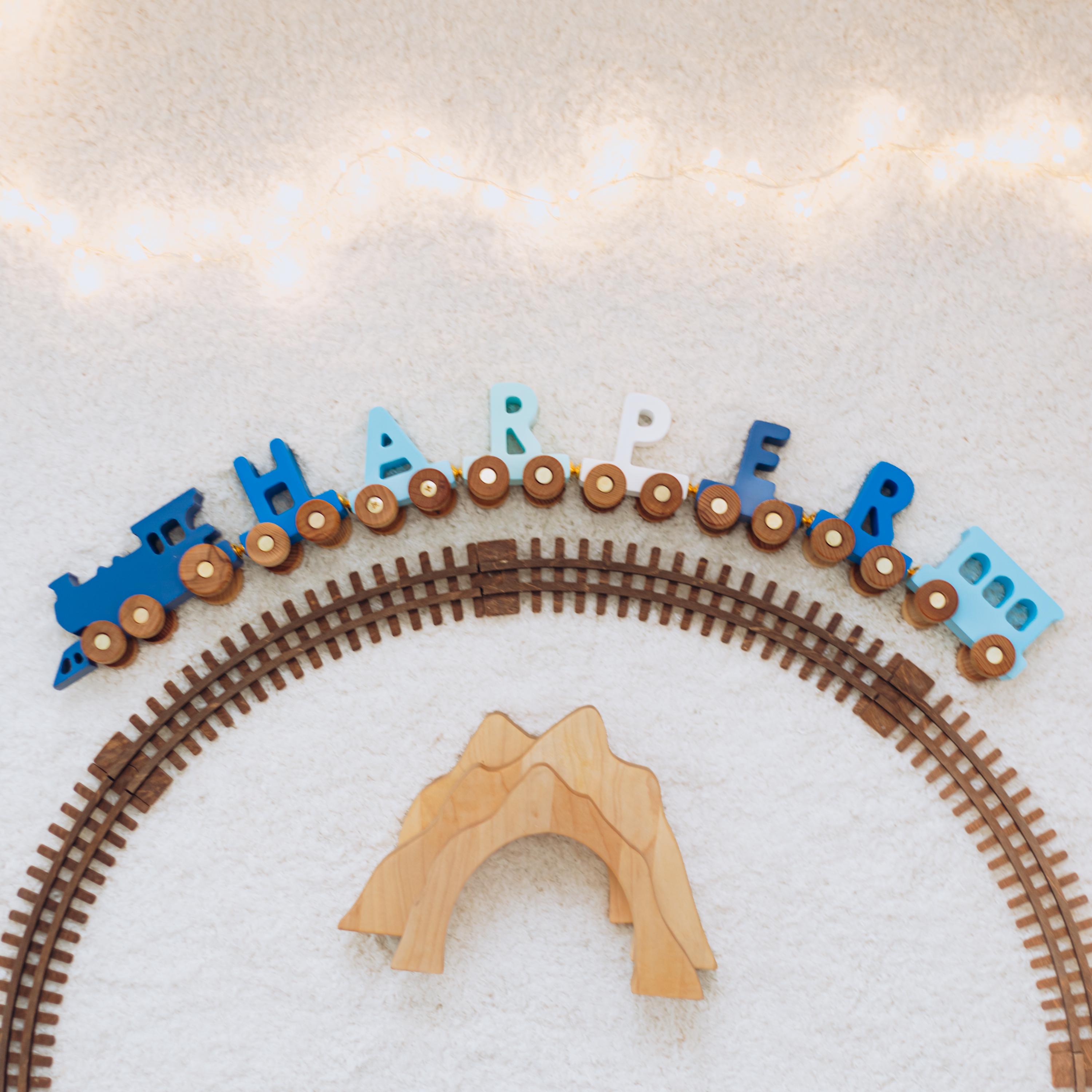Personalized Train With Name Color Letter Train 1st Birthday Boy Gift ...
