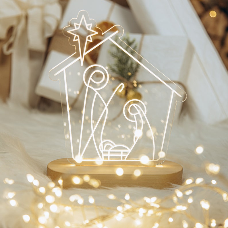 Cross Night Light. Unique Resurrection Scene. Easter Decoration. - Etsy