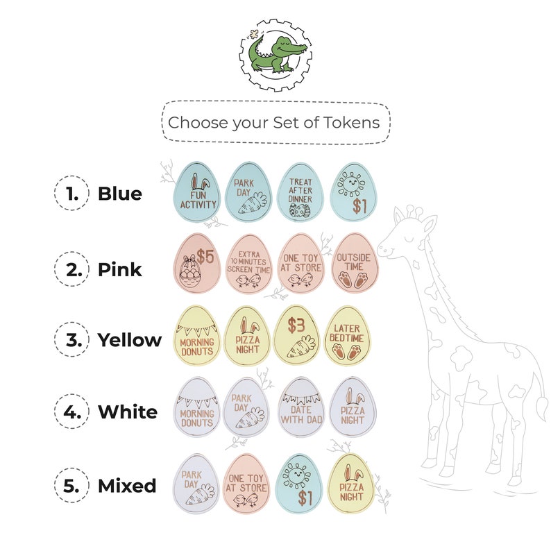 Mixed Egg Tokens Set Toddler Easter Hunting Outdoor Activity for Kids ...