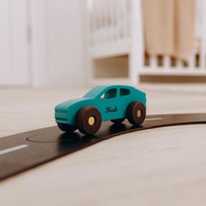 Wooden Name Cars, Personalized Jeep for Baby, Mini Toy Car, Sensory ...