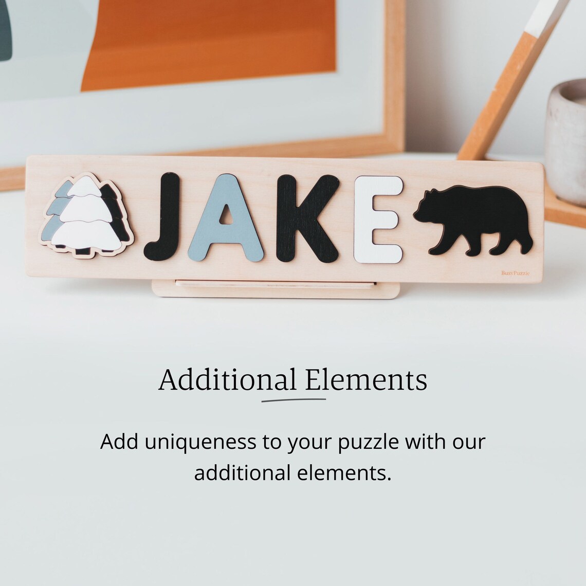 Pastel Pink Name Puzzle for Girl Rainbow Baby Gift | Etsy