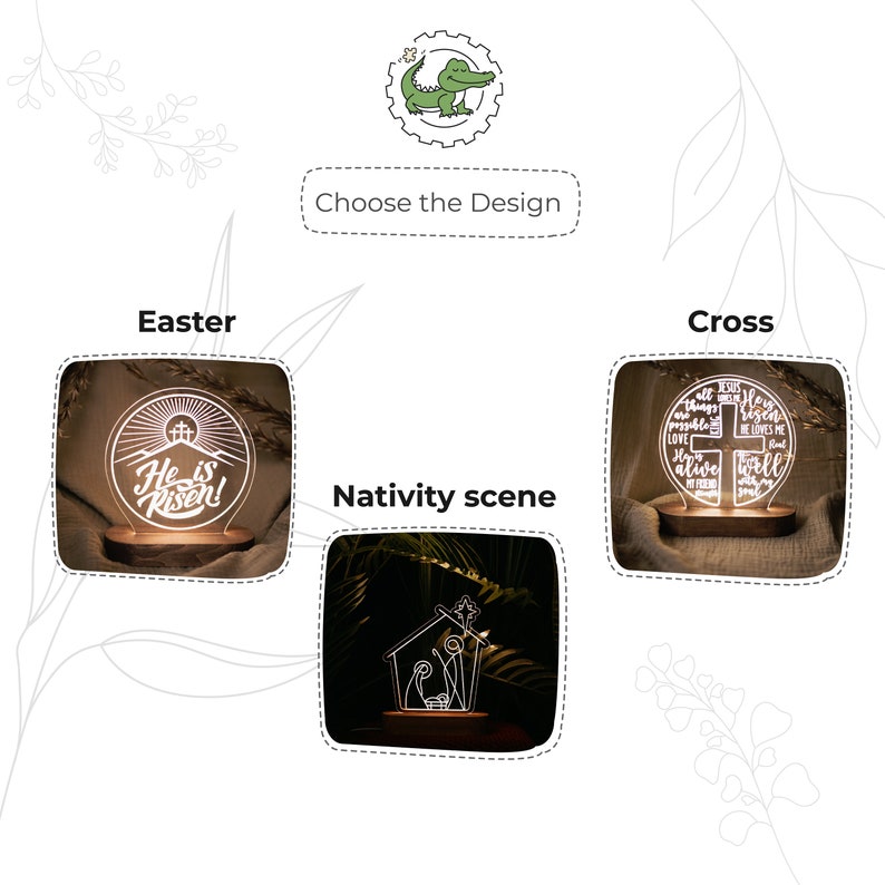 Cross Night Light. Unique Resurrection Scene. Easter Decoration. - Etsy UK