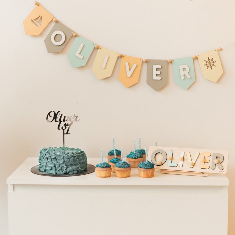 Personalized Birthday Name Banner Kids Room Decoration Custom Name ...