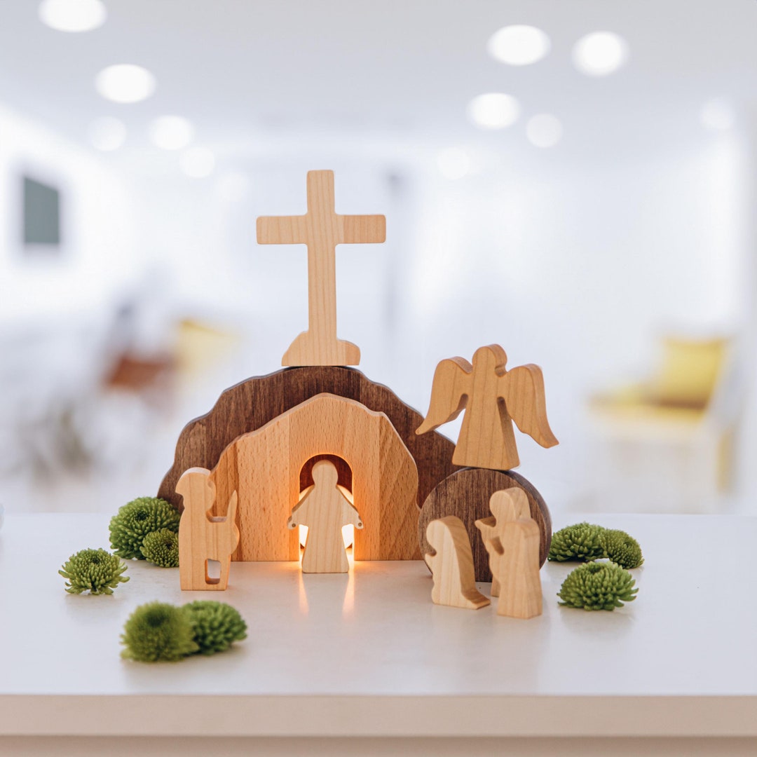 Easter Decor Resurrection Scene Christian Religious Handmade Easter ...