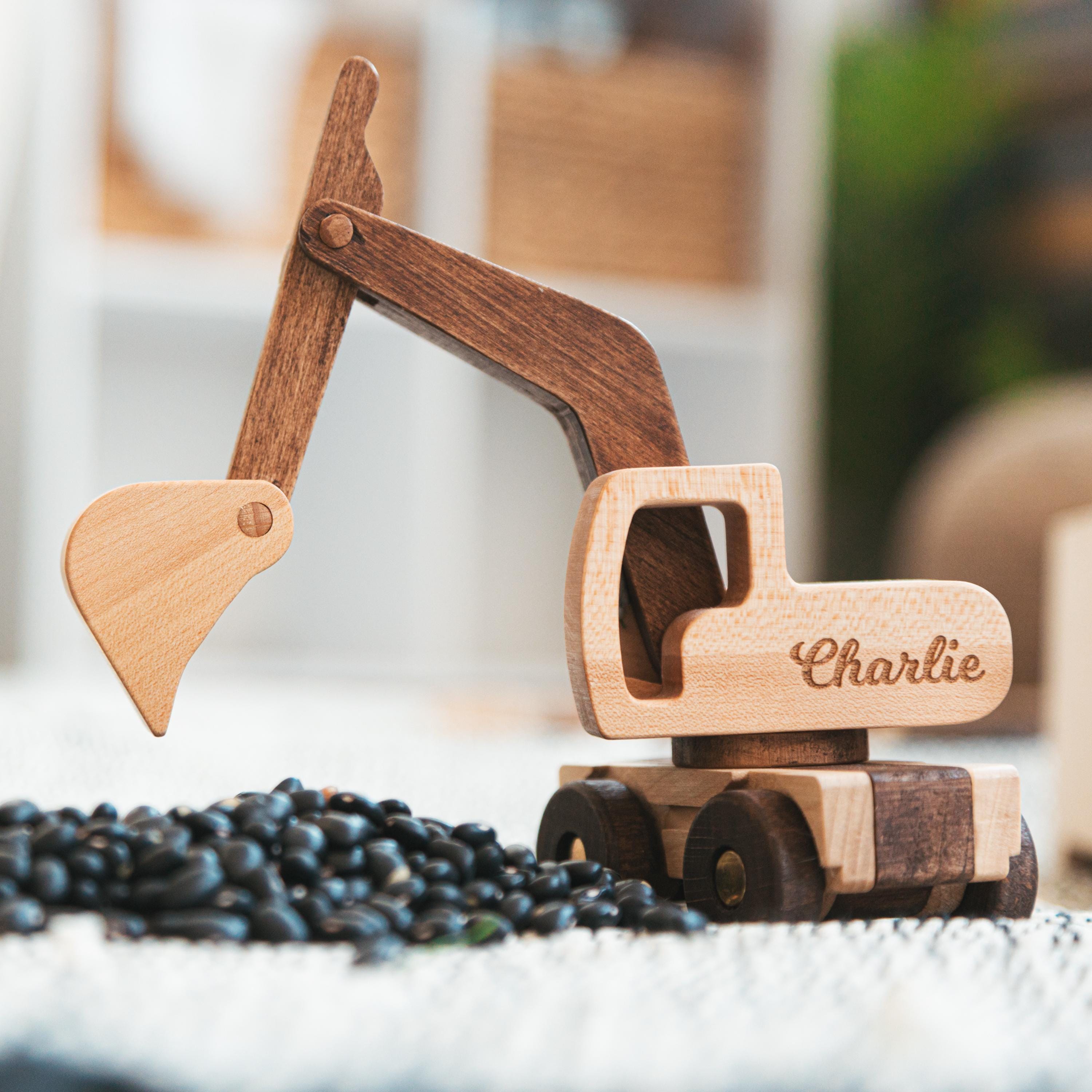 Personalized Wooden Loader Truck Toy Construction Toy Vehicles 1st ...