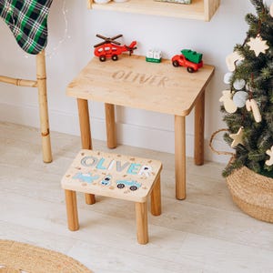 Custom Kids Name Stool Personalized Wooden Name Step Stools Toddler ...