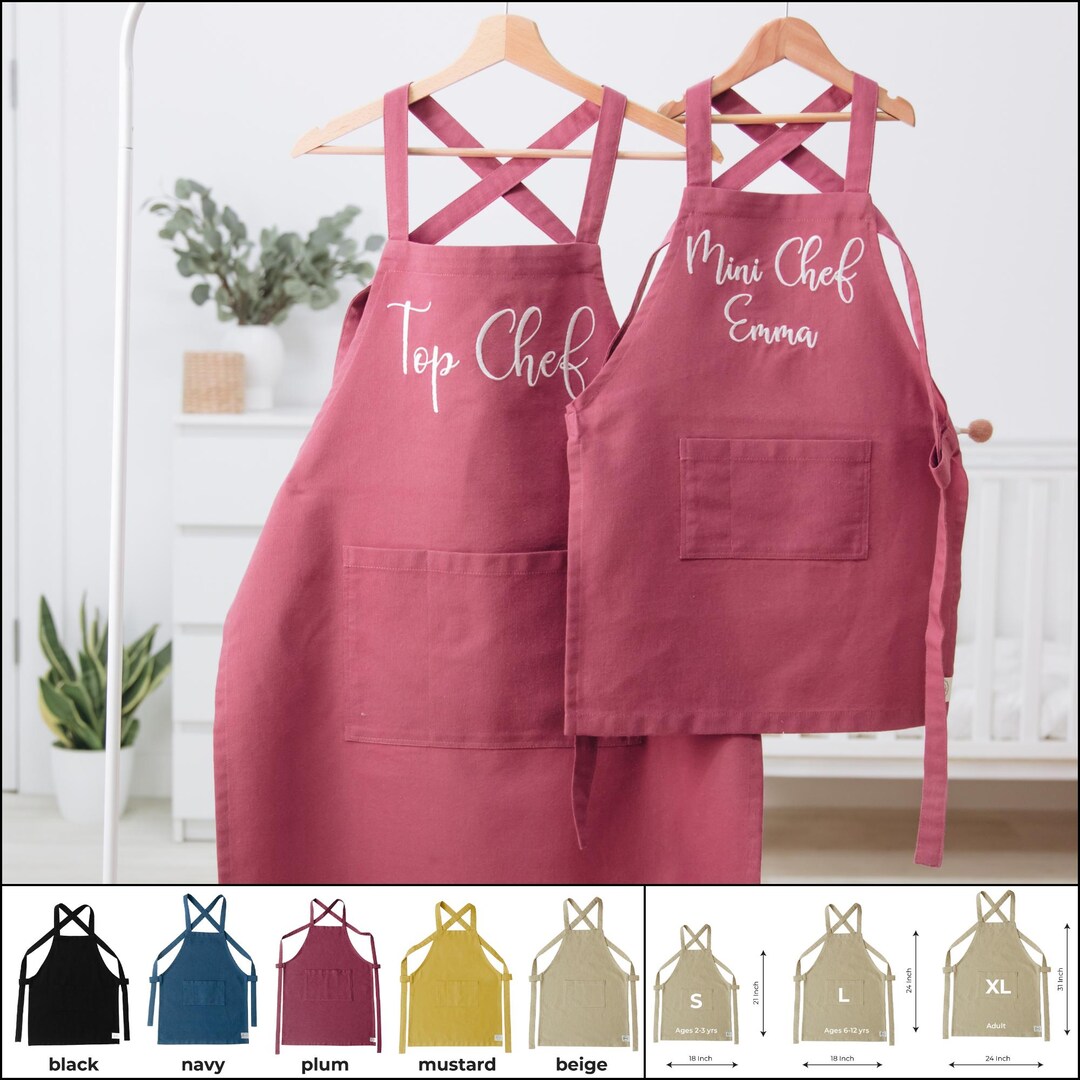 Personalized Aprons for the Whole Family. Mothers Day Gift for Mom ...