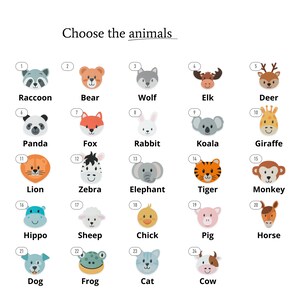 Thematic Name Puzzle With Animals for Toddlers Kids First - Etsy