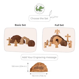 Resurrection Scene. Easter Decor. He is Risen. Wooden Empty Tomb Scene ...