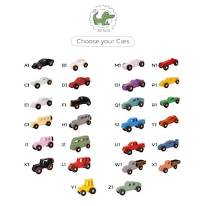 Wooden Name Cars, Personalized Jeep for Baby, Mini Toy Car, Sensory ...