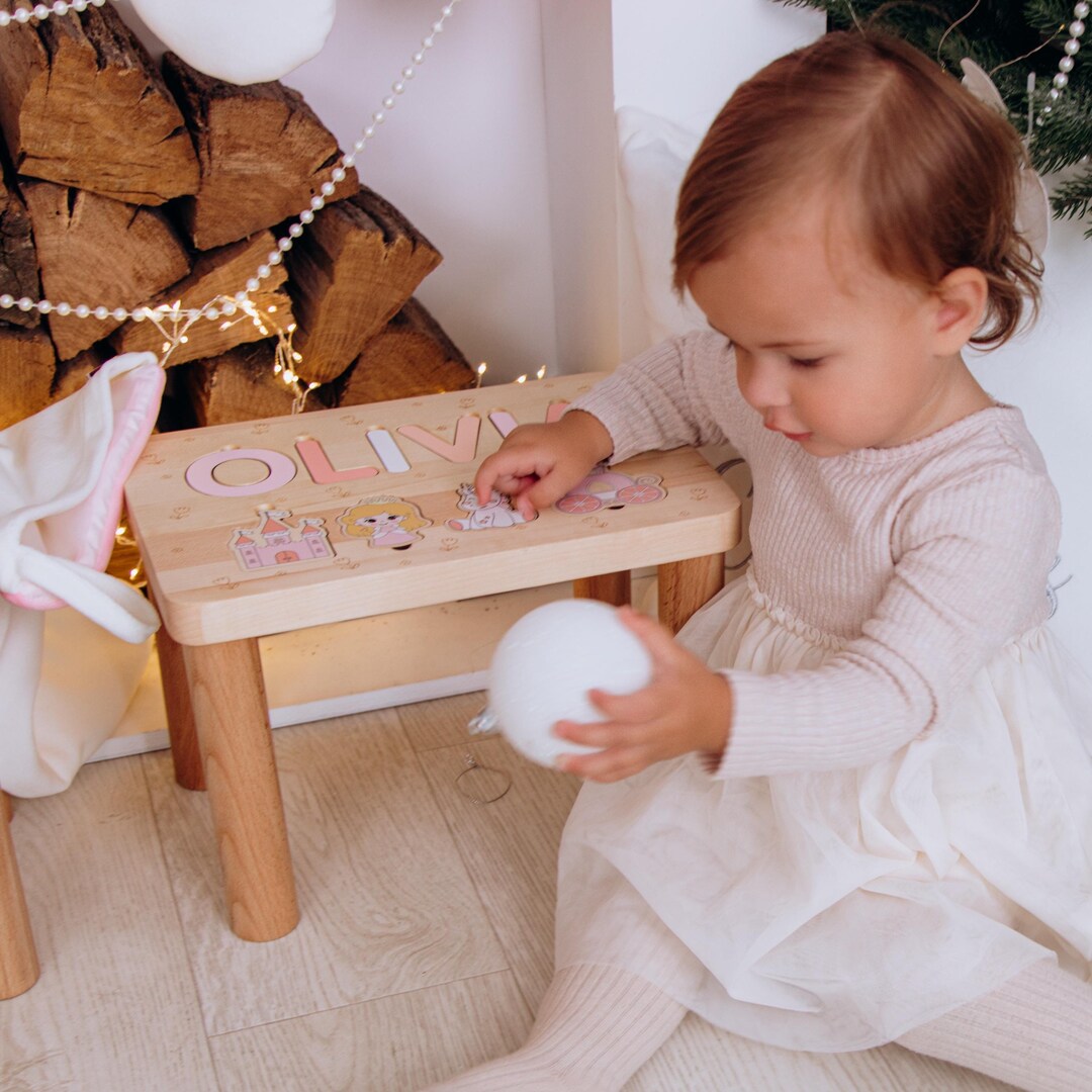 Custom Kids Name Stool Personalized Wooden Name Step Stools Toddler ...