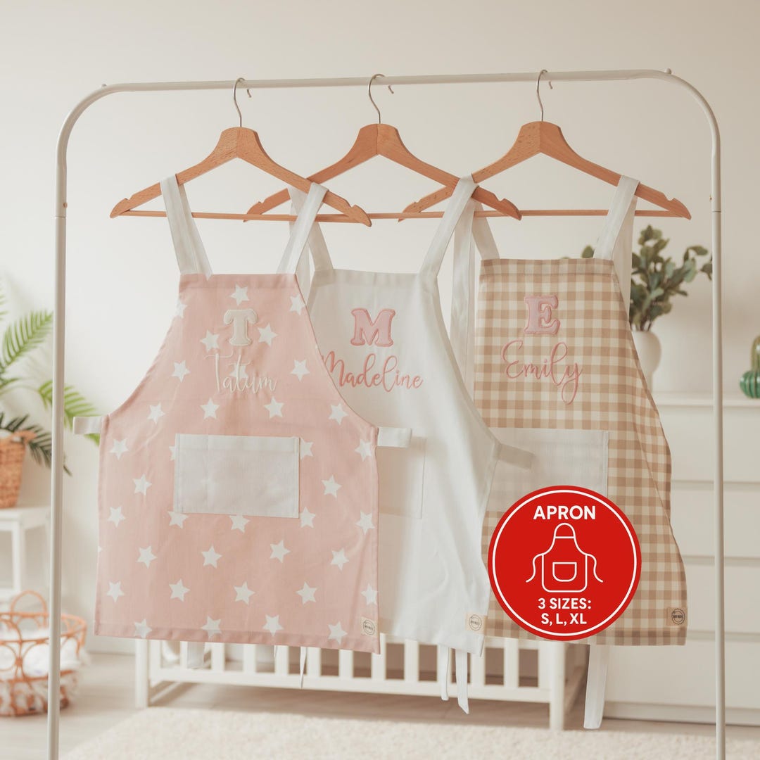 Cute Little Chef Apron. Aprons for Kids With Name Embroidery ...