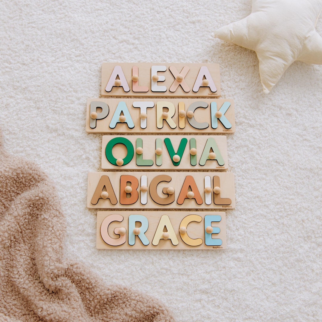 Custom Name Puzzles by Busypuzzle - Etsy