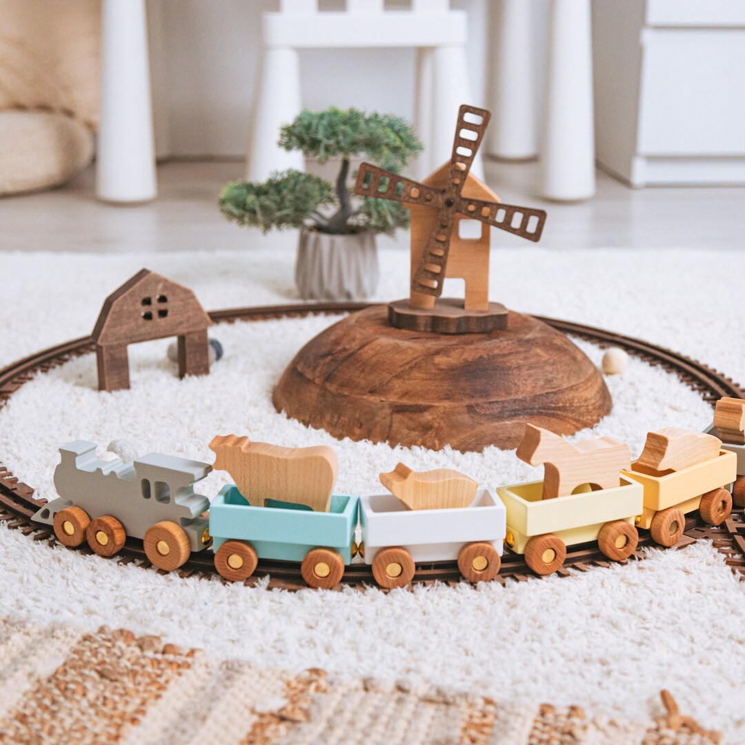 Personalized Farmer Train With Name Custom Train for Baby Boy Sensory ...