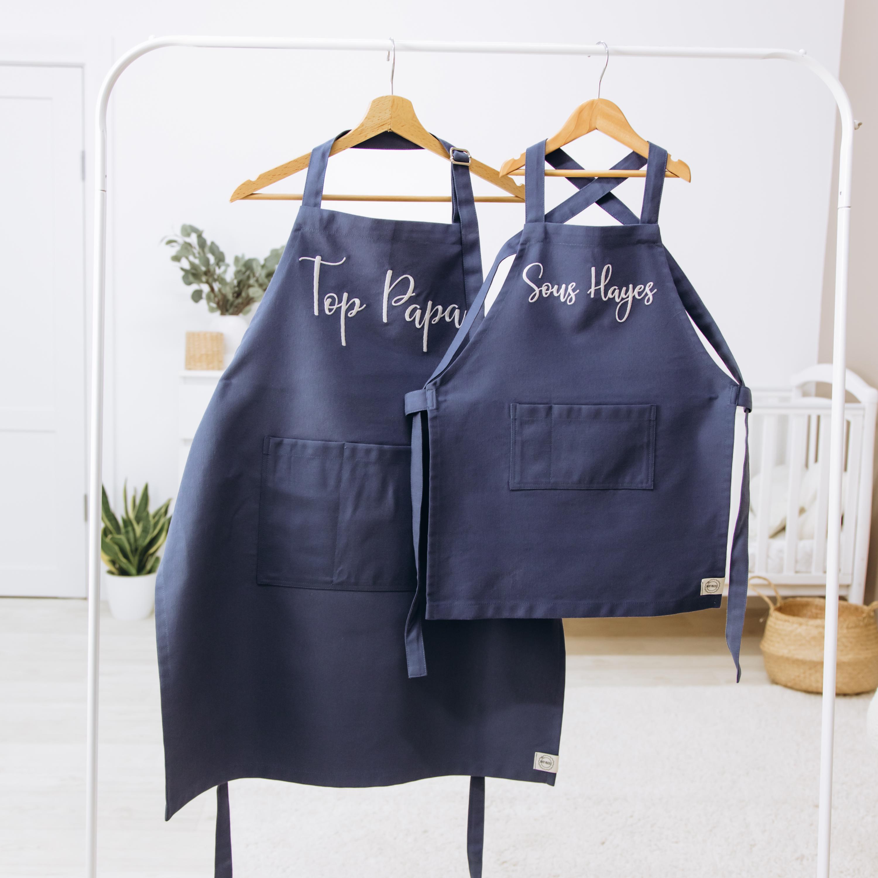 Matching Embroidered Aprons Mom and Daughter Gift Personalized Aprons ...