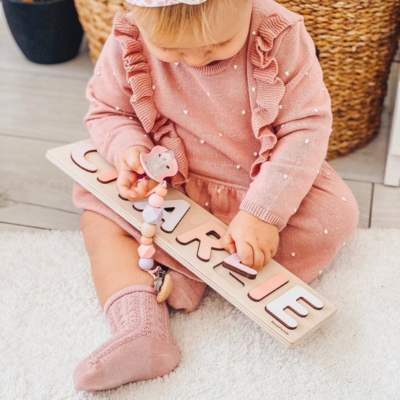 Personalized Name Puzzle by Busypuzzle First Christmas Gift - Etsy