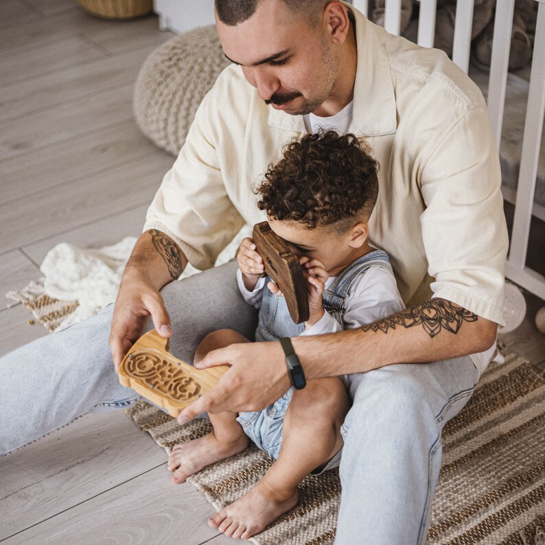 Wooden Labyrinth Handmade Joystick Toy Fidget Toy Maze - Etsy