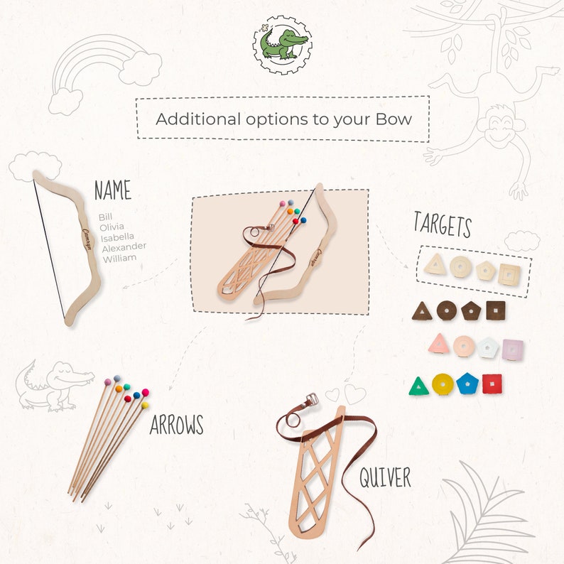 Bow and Arrow Set Wooden Archery Kit Personalized Gift for - Etsy