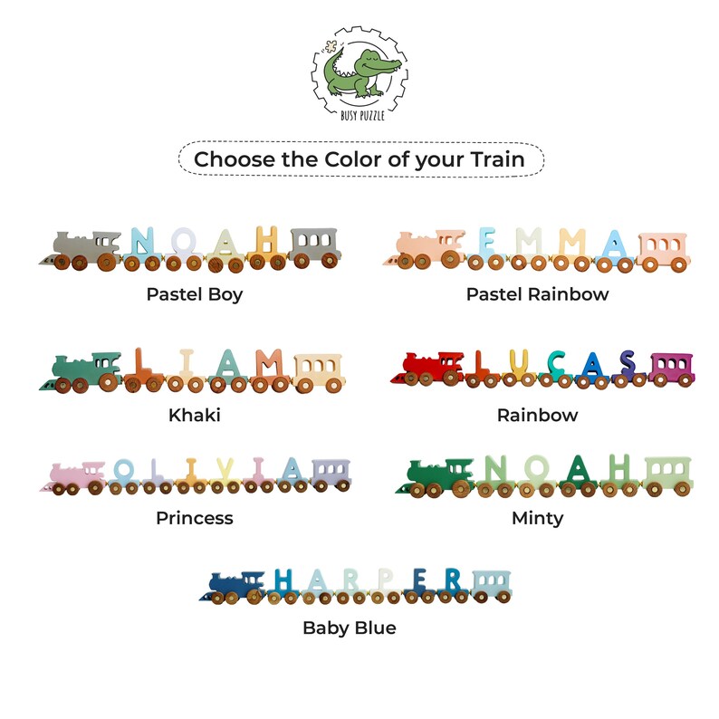 Name Letter Train With Railway. Personalized Train. Colored Train With ...