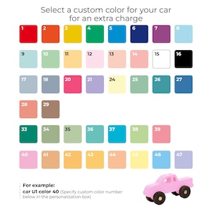 Collect Wooden Cars With Names, Sensory Toys for Toddlers, Baby ...