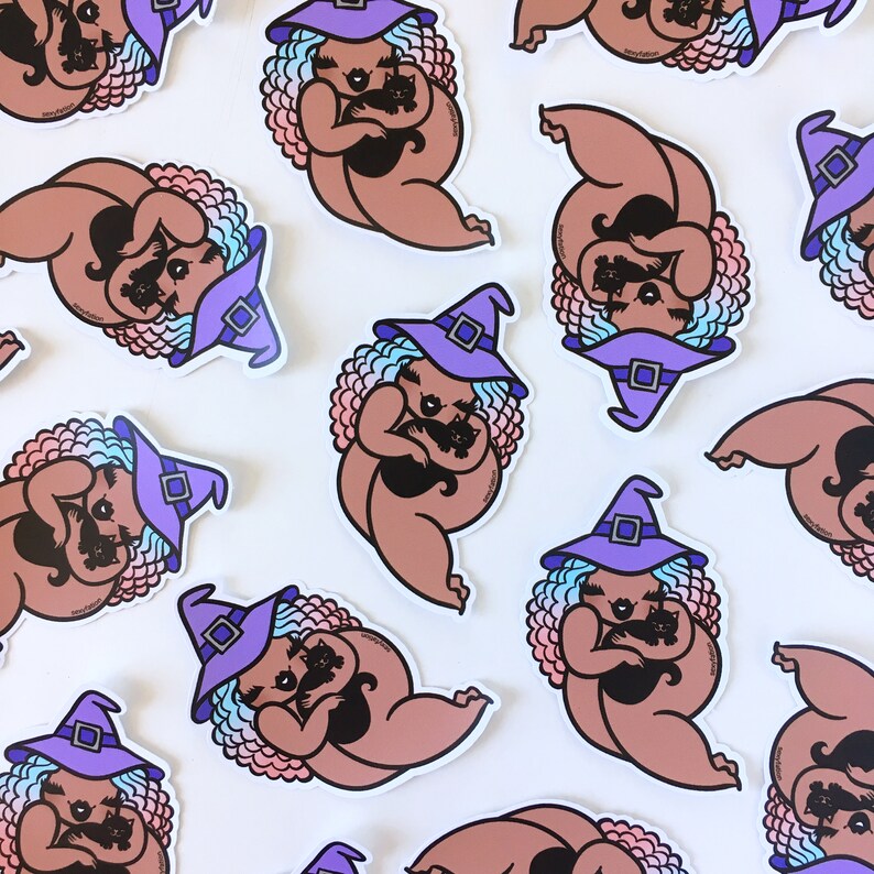 URSULA STICKER - Sexyfation, Witch Sticker, Laptop Sticker, Cute ...