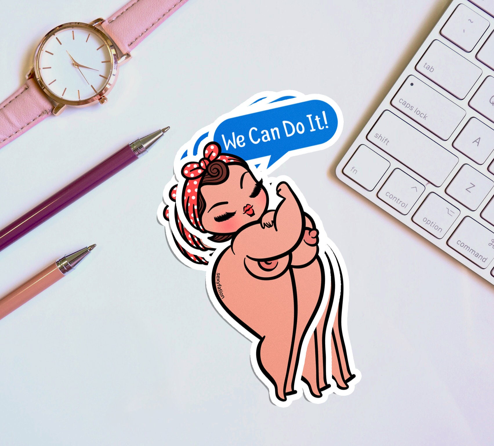 ROSIE STICKER Sexyfation Rosie the Riveter Sticker Cute | Etsy