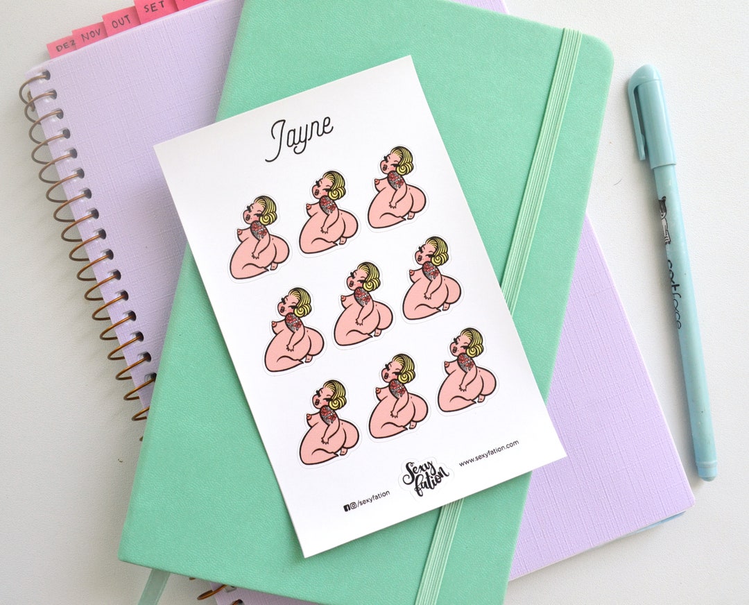 Sexyfation Jayne Planner Sticker, Body Positive Sticker, Bbw Sticker ...