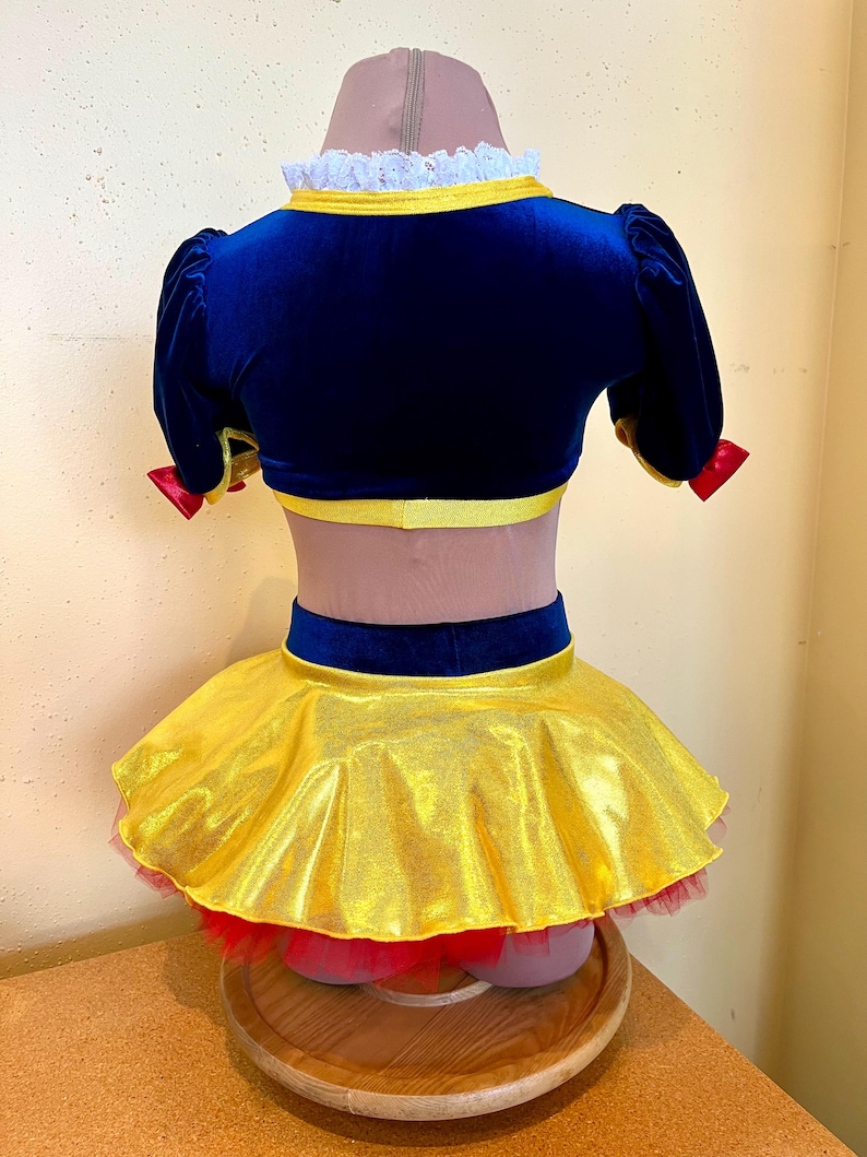 Princess Theme Costume Yellow Blue and Red Dance Solo 2 Pc Outfit Child ...