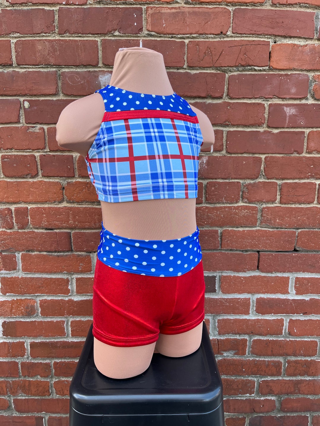 Red White and Blue Girls 2pc Dance Outfit - Etsy
