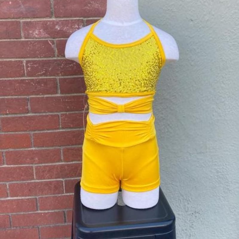Yellow Dance Top for Girls - Etsy UK