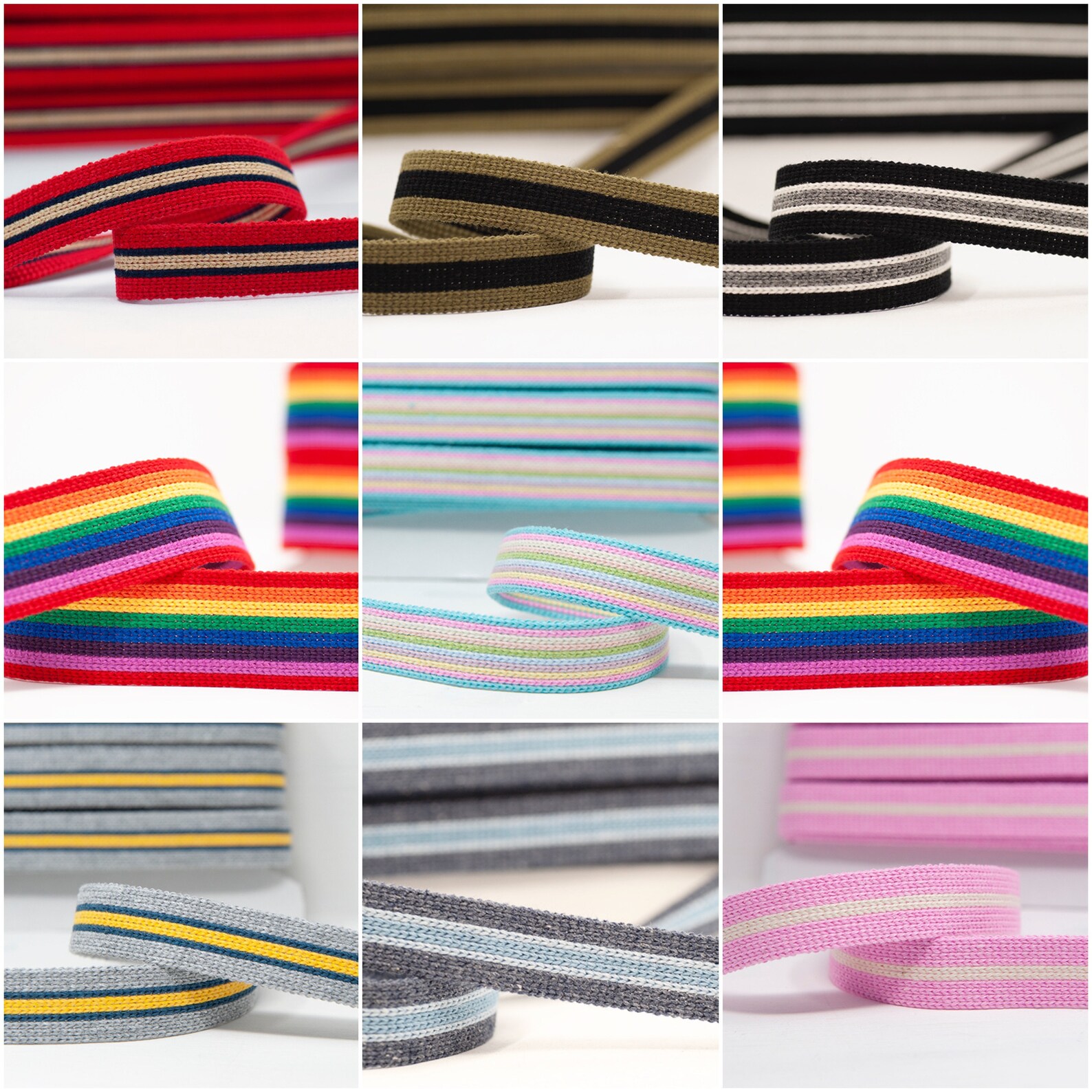 Top Quality Striped Webbing 25mm & 40mm Widths Sold by the - Etsy UK