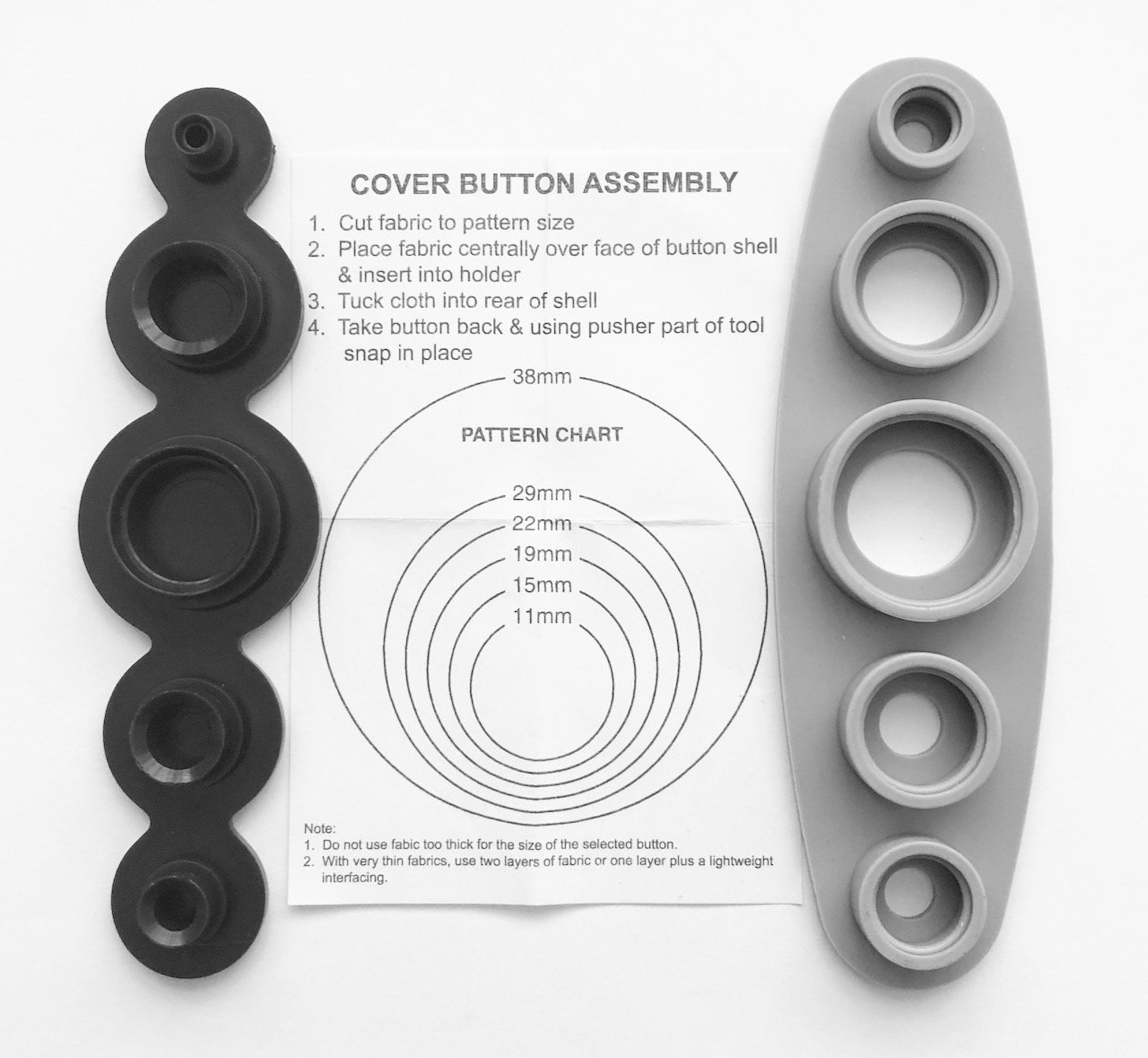 Metal Self Cover Buttons Choose From 11mm 15mm 19mm 23mm - Etsy UK