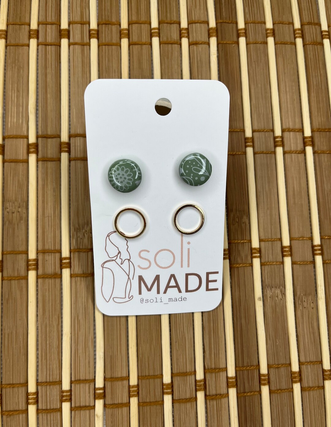 Stud Packs gold Circle and Clay Studs in Various Colours - Etsy