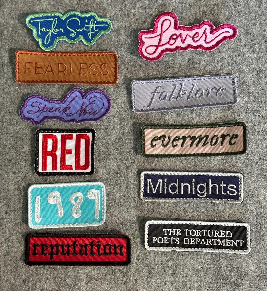 Taylor Swifts Albums Patch Set - Etsy