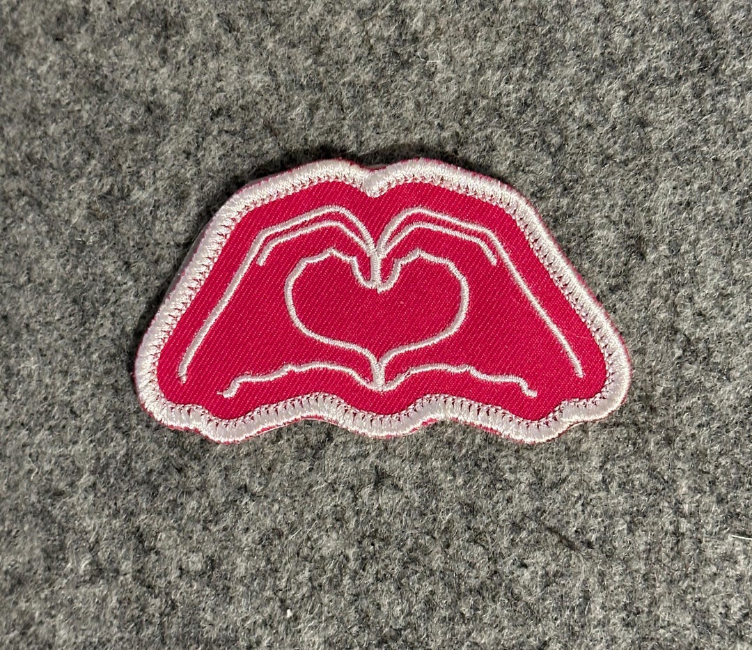 Heart Hands Patch - Etsy