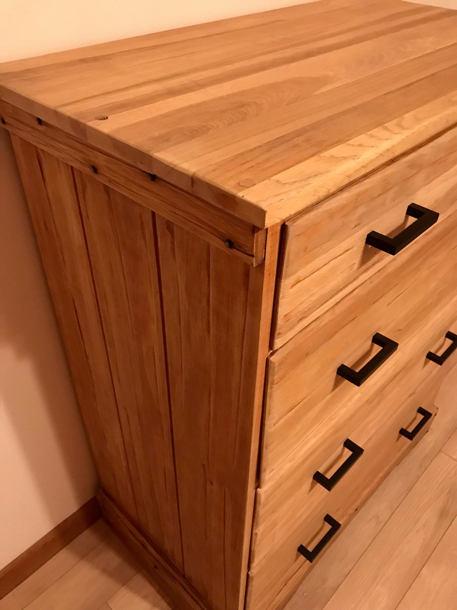 Farmhouse Rustic Industrial Style Dresser Raw Wood Chest - Etsy