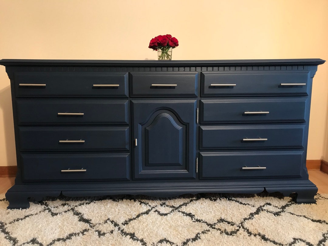 Sold!!!!!! Do Not Purchase!!!!!!!! Navy Dresser, Navy and Silver ...