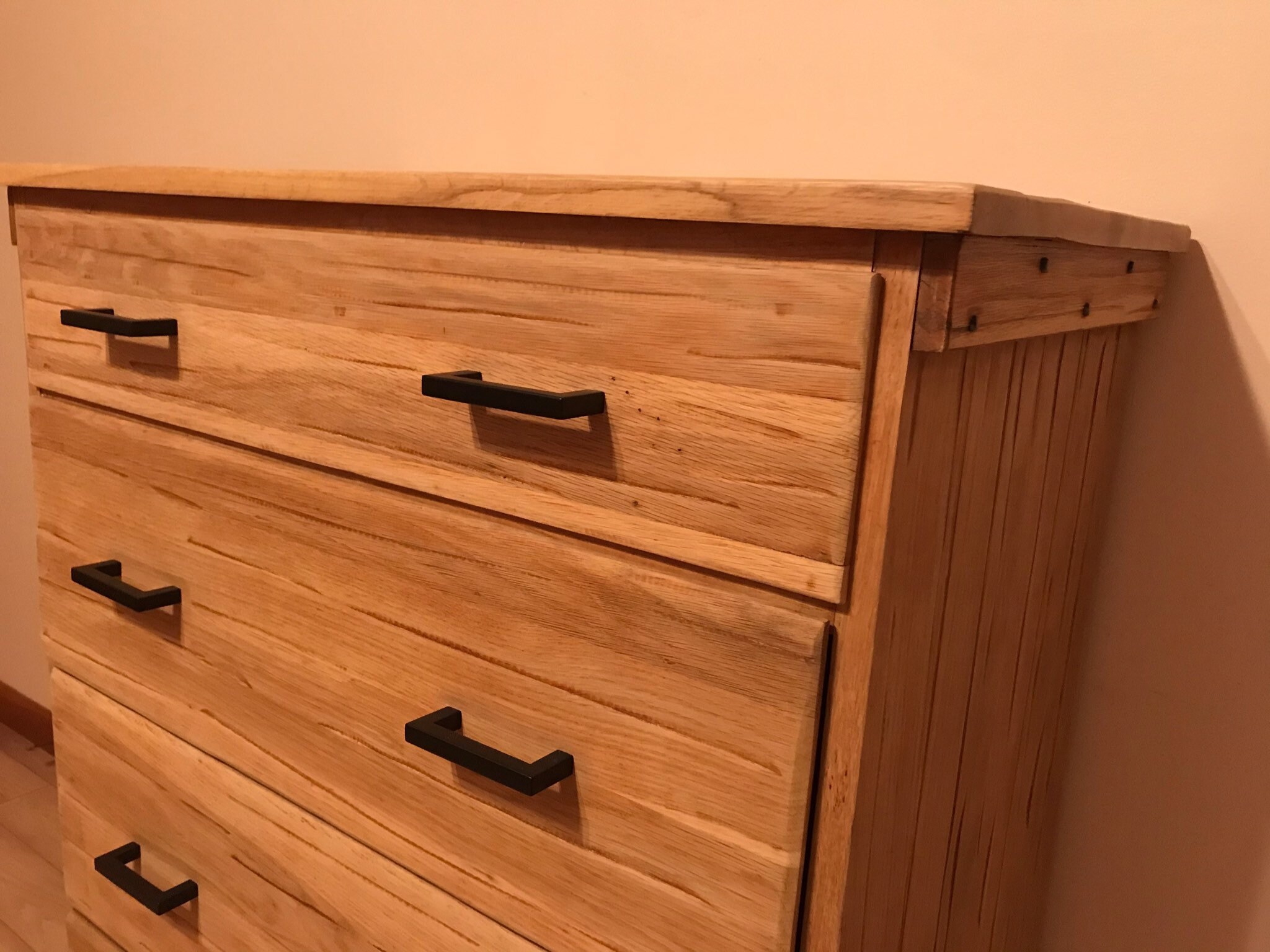 Farmhouse Rustic Industrial Style Dresser Raw Wood Chest - Etsy