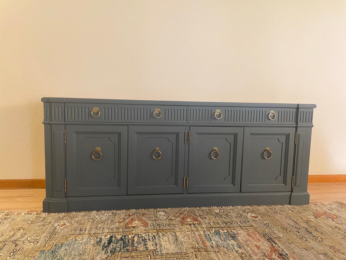 Sold Do Not Purchase Soldstunning Slate Blue Buffet - Etsy