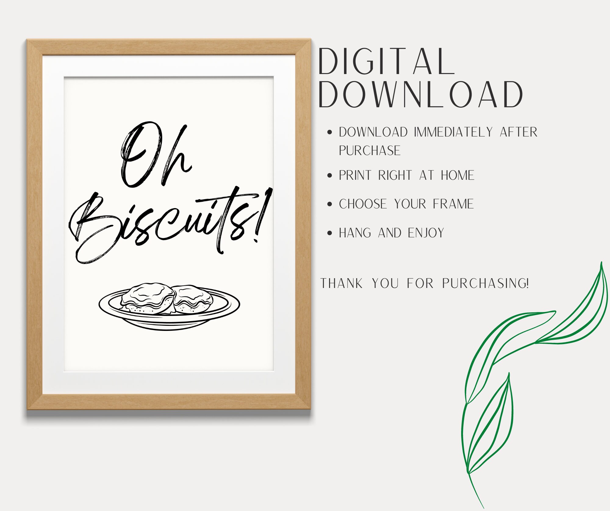 Bluey Quote Oh Biscuits Kitchen Decor Wall Art - Etsy